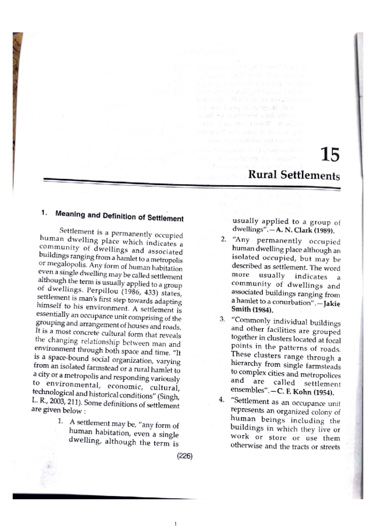 Rural Settlements: Understanding Types, Patterns, and Factors - Studocu