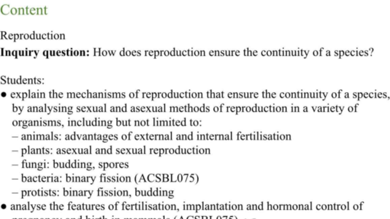 Biology Essay: Mechanisms of Reproduction & Infectious Diseases ...