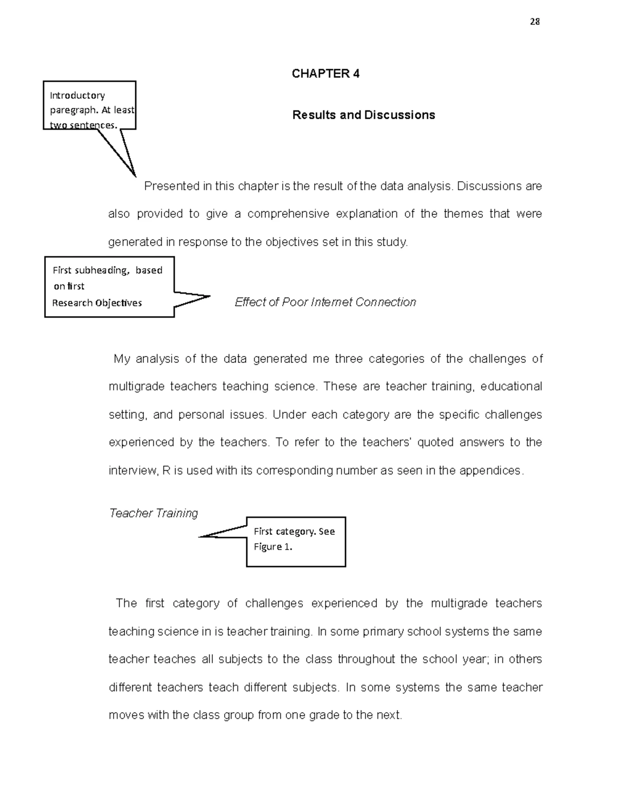 Sample-Chapter-4- Qualitative - CHAPTER 4 Results and Discussions ...