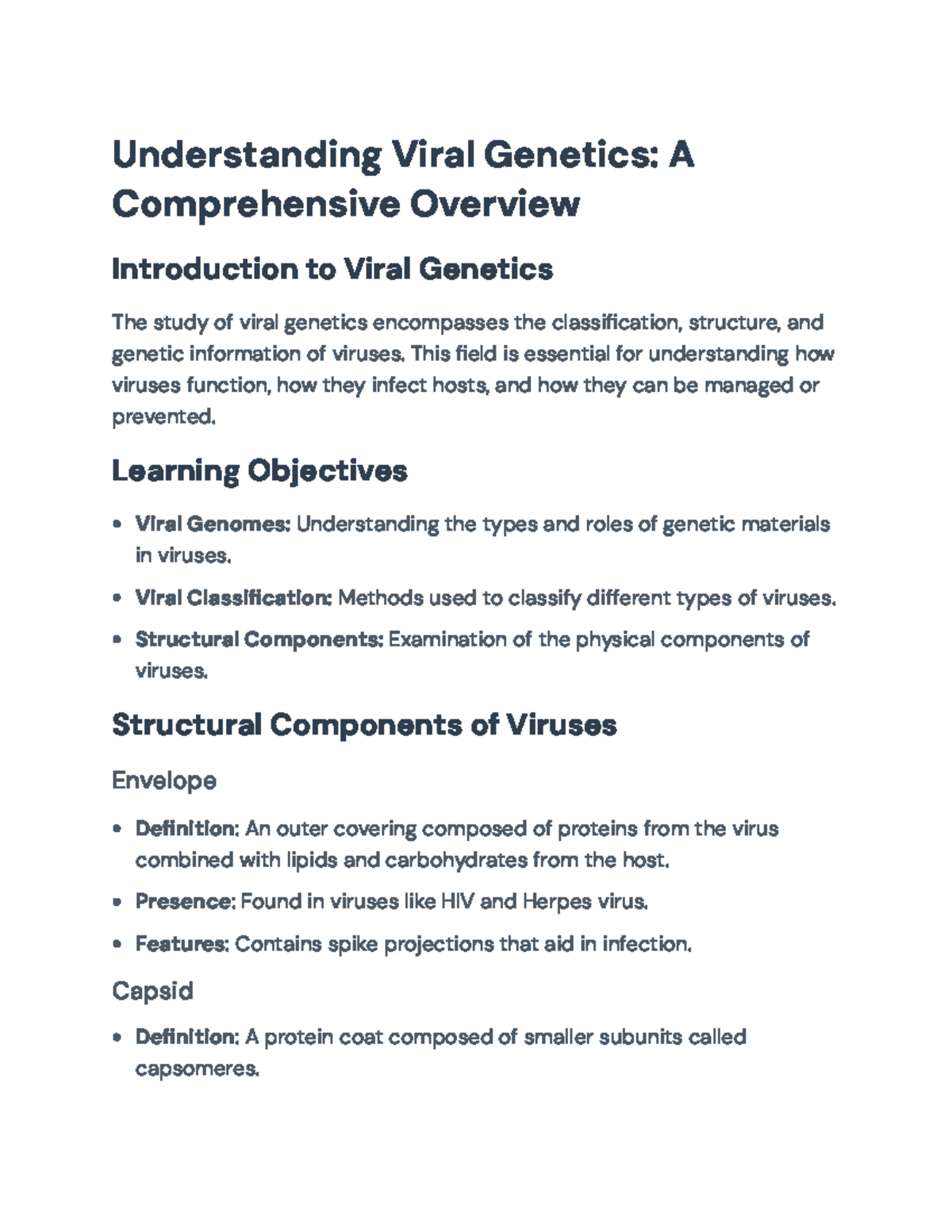 Understanding Viral Genetics: Structure, Classification & Life Cycle ...