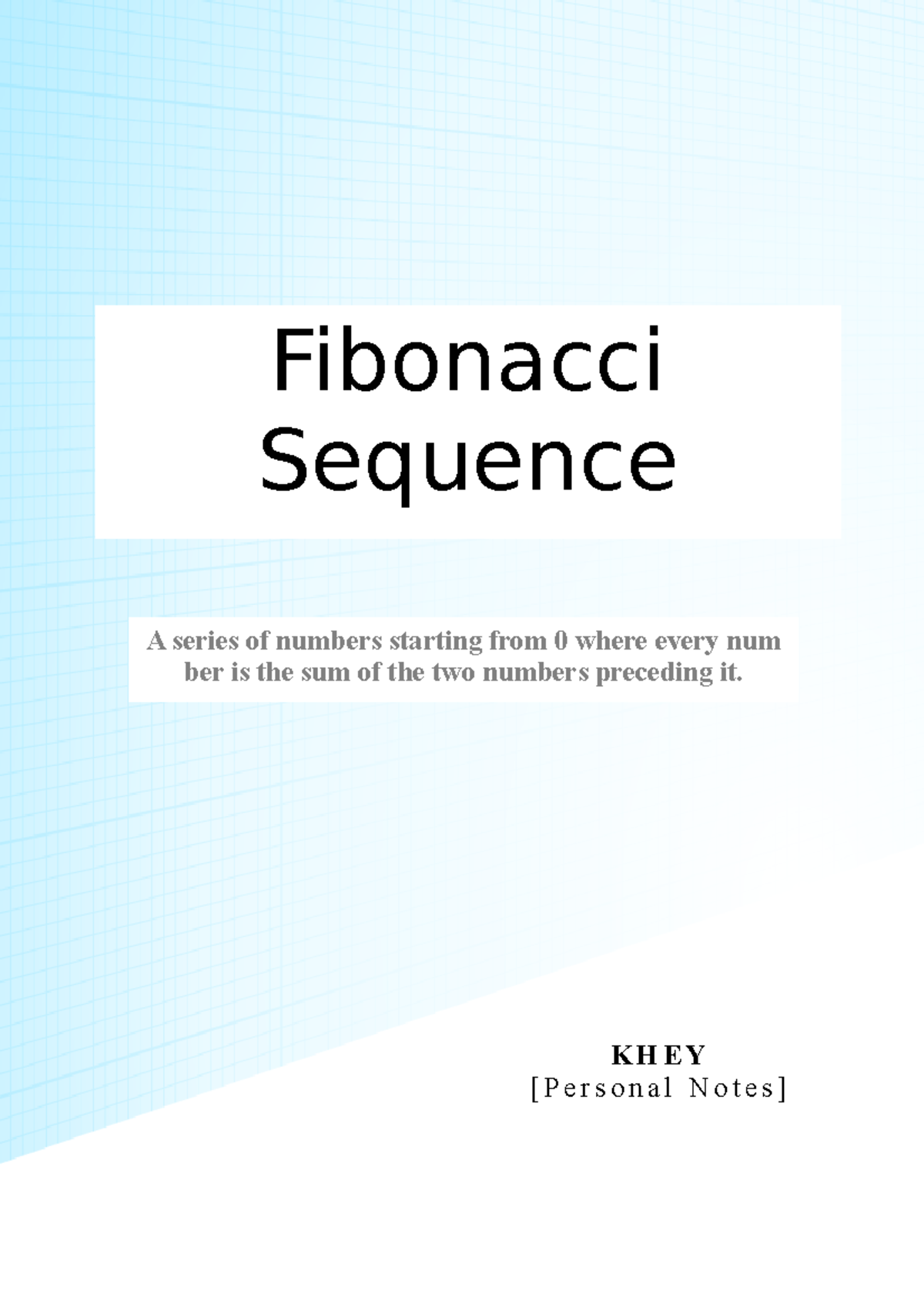 Mathematics in the Modern World: Fibonacci Sequence - Fibonacci ...