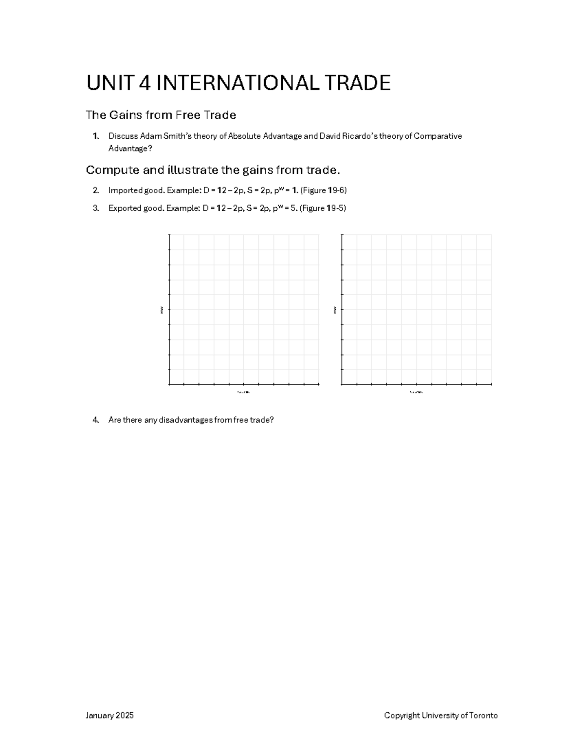 UNIT 4: International Trade - Gains from Free Trade Notes - Studocu
