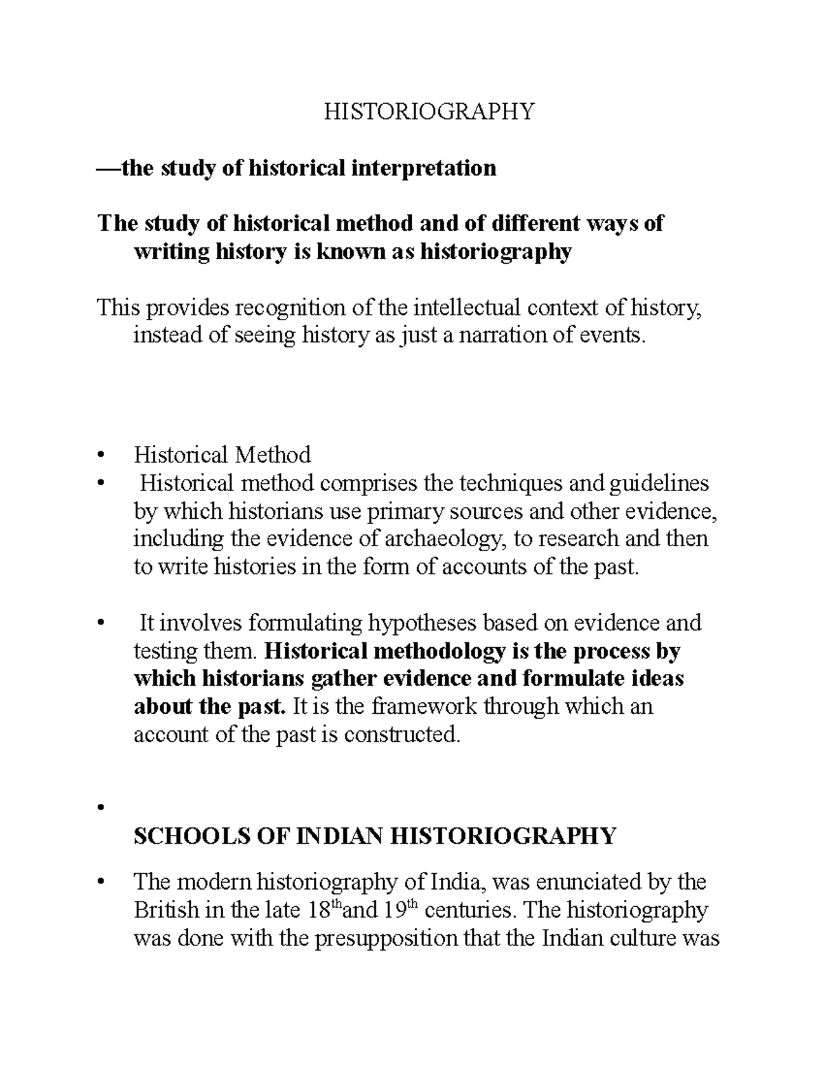 Historiography - HISTORIOGRAPHY —the study of historical interpretation ...