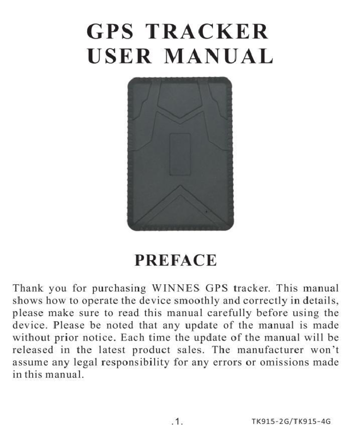 TK-915 GPS Tracker User Manual: Operation & Setup Guide - Studocu