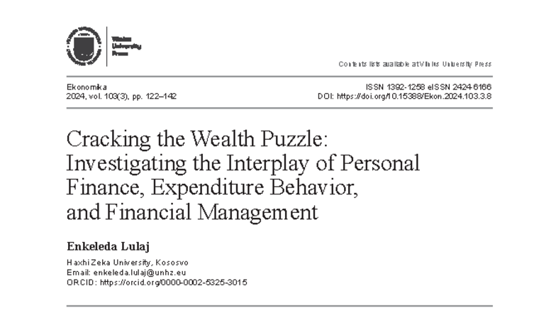 Cracking the Wealth Puzzle: Insights on PF, EB, and FM Dynamics ...