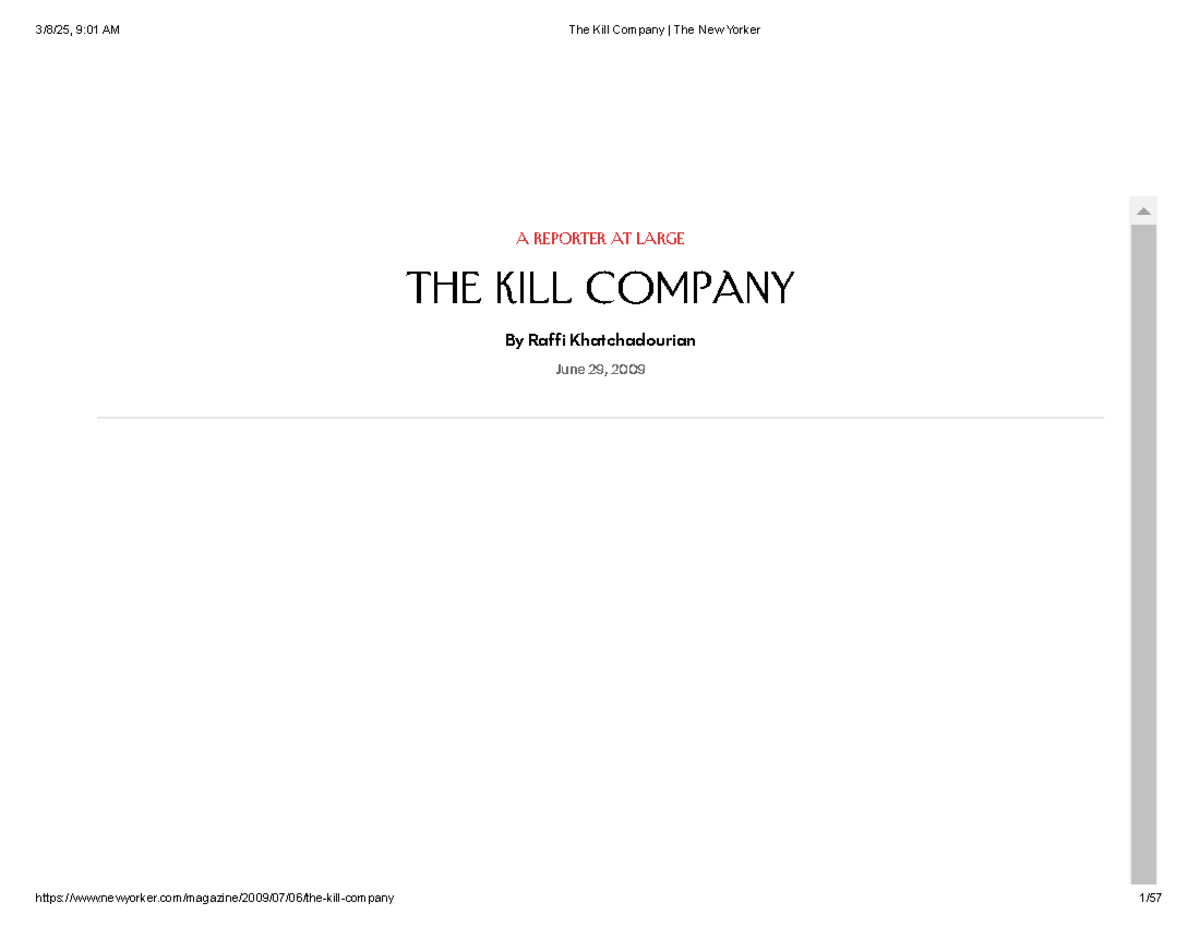 The Kill Company: Insights into Operation Iron Triangle (2009) - Studocu