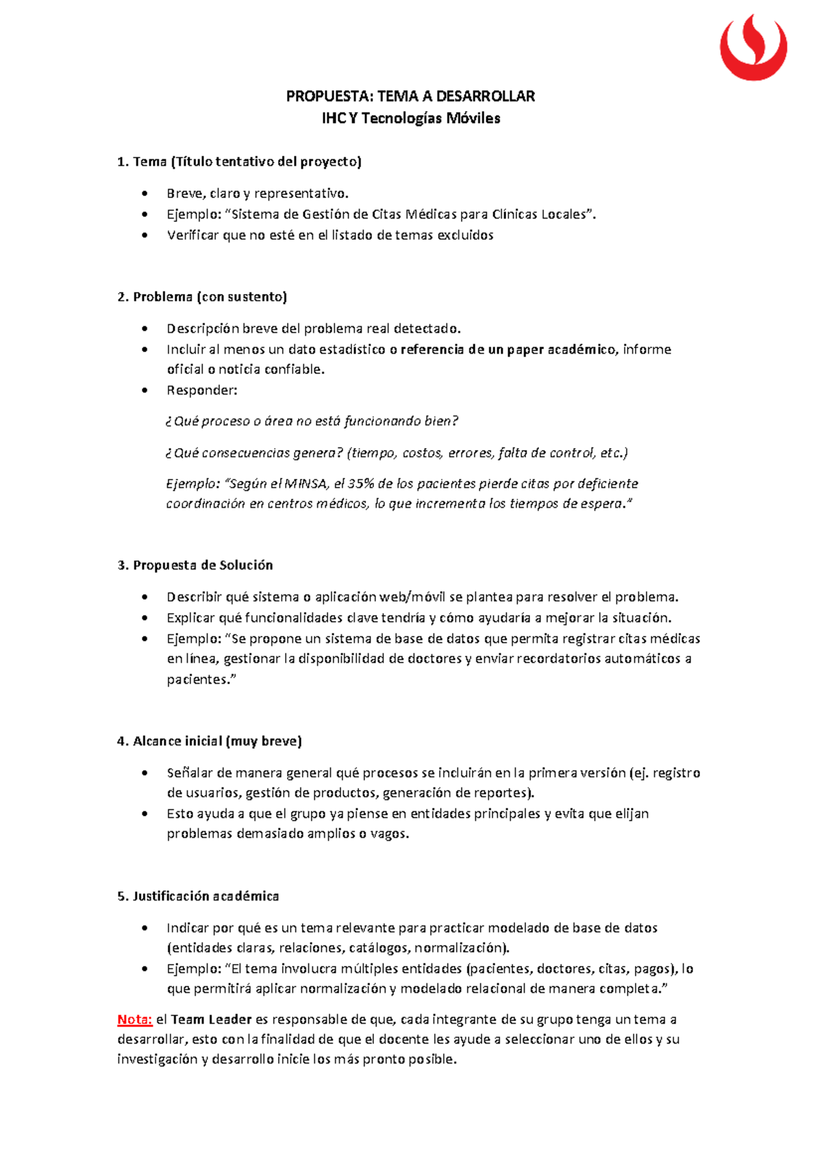 Propuesta de Proyecto IHC: Gestión de Citas Médicas 202520 - Studocu