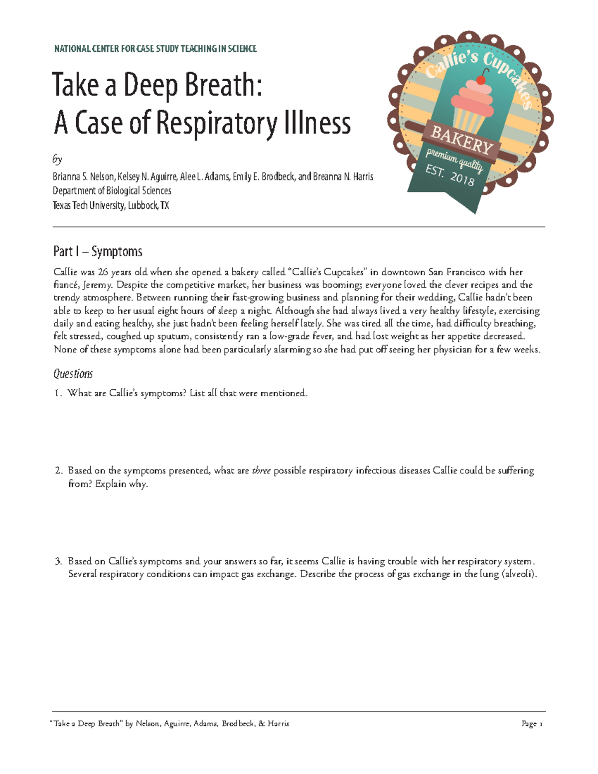 Respiratory Case Study: Diagnosis and Treatment of Tuberculosis - Studocu