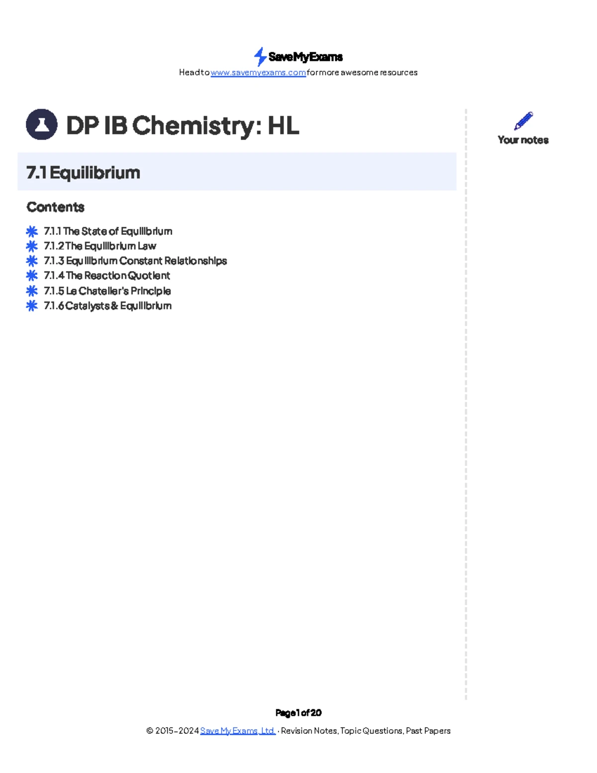 IB Chemistry HL Paper 2 - Past Exam Questions (Winter 2020-2023) - Studocu