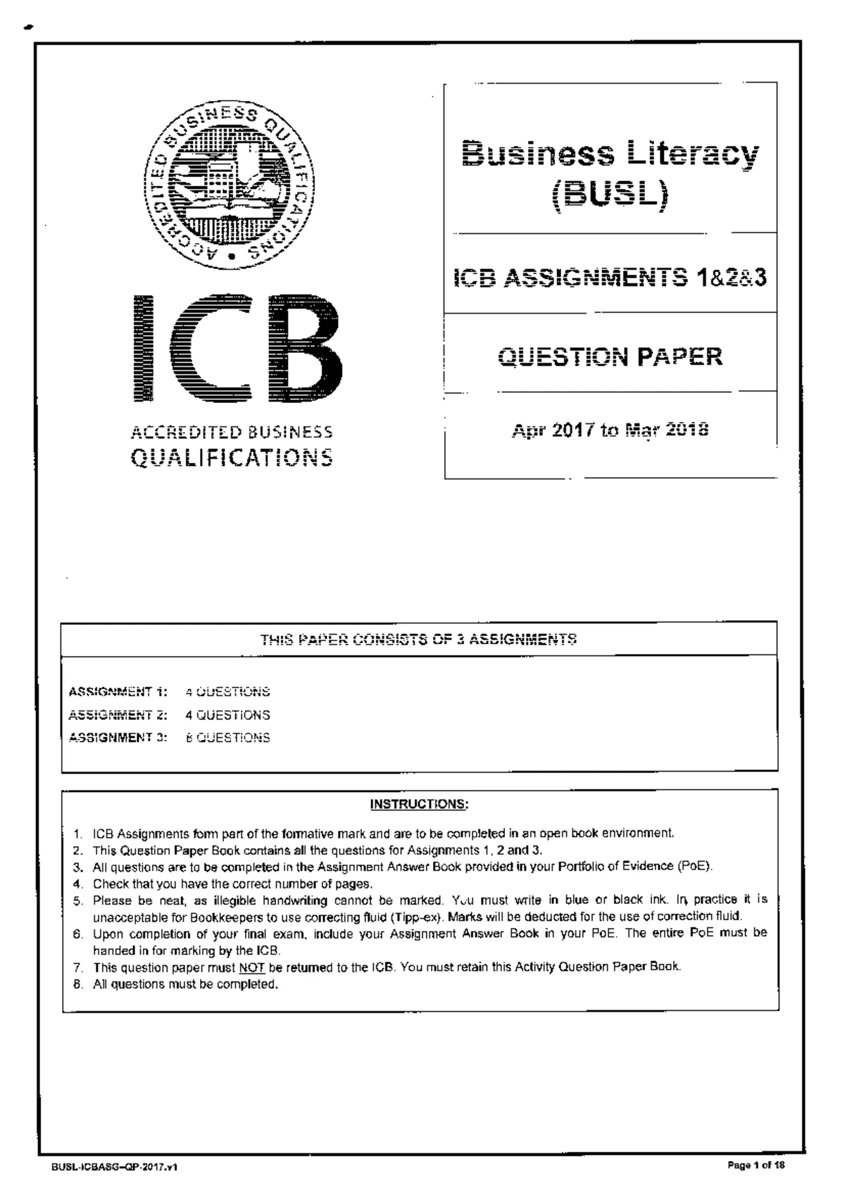 BKTB 20210206 Finalexam QP - Bookkeeping to Trial Balance (BKTB) FINAL ...