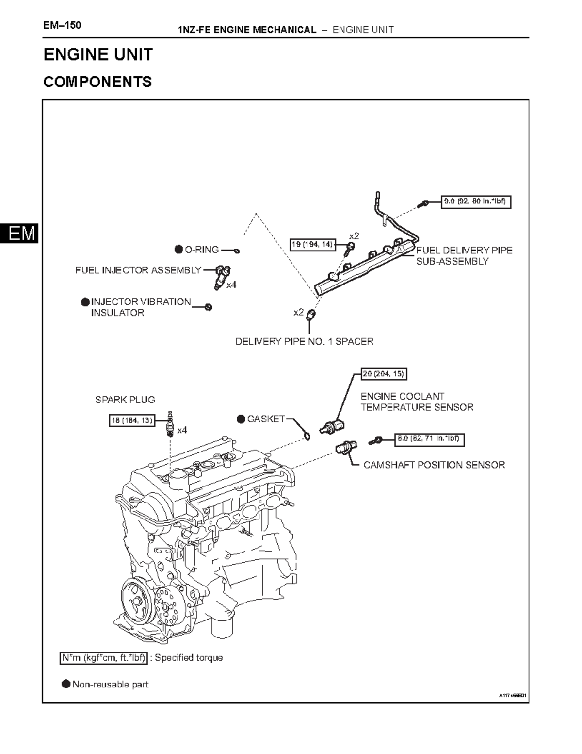1NZ-FE Engine Mechanical Unit: Key Components & Removal Procedures ...