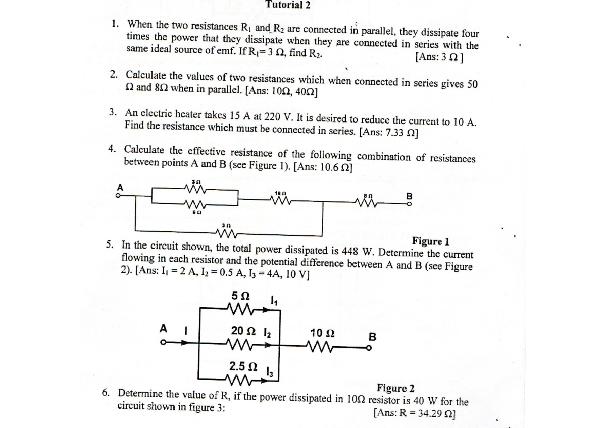 DC-Tutorial - Tutorial 2: Circuit Analysis and Resistor Calculations - Studocu