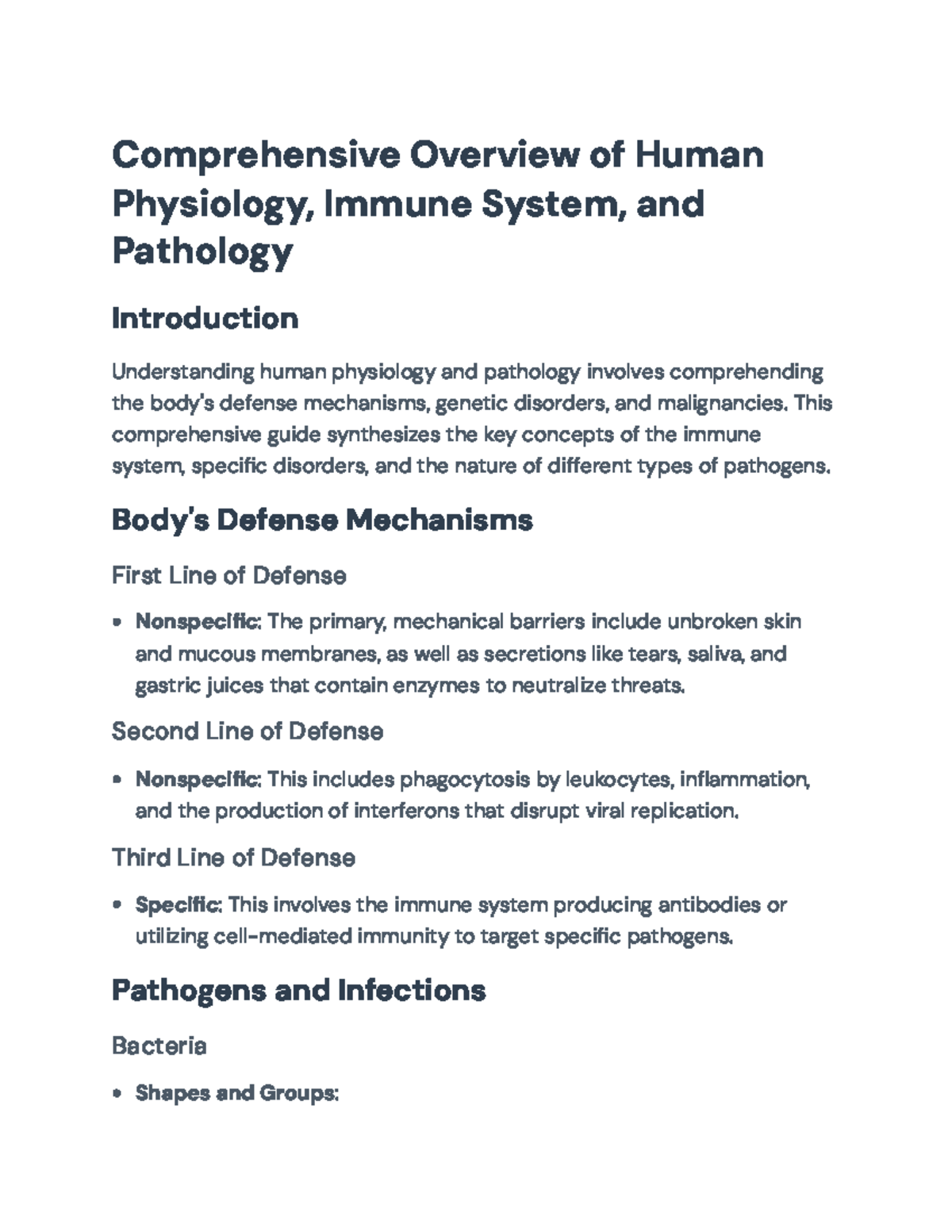 Comprehensive Guide to Human Physiology, Immunology, and Pathology ...