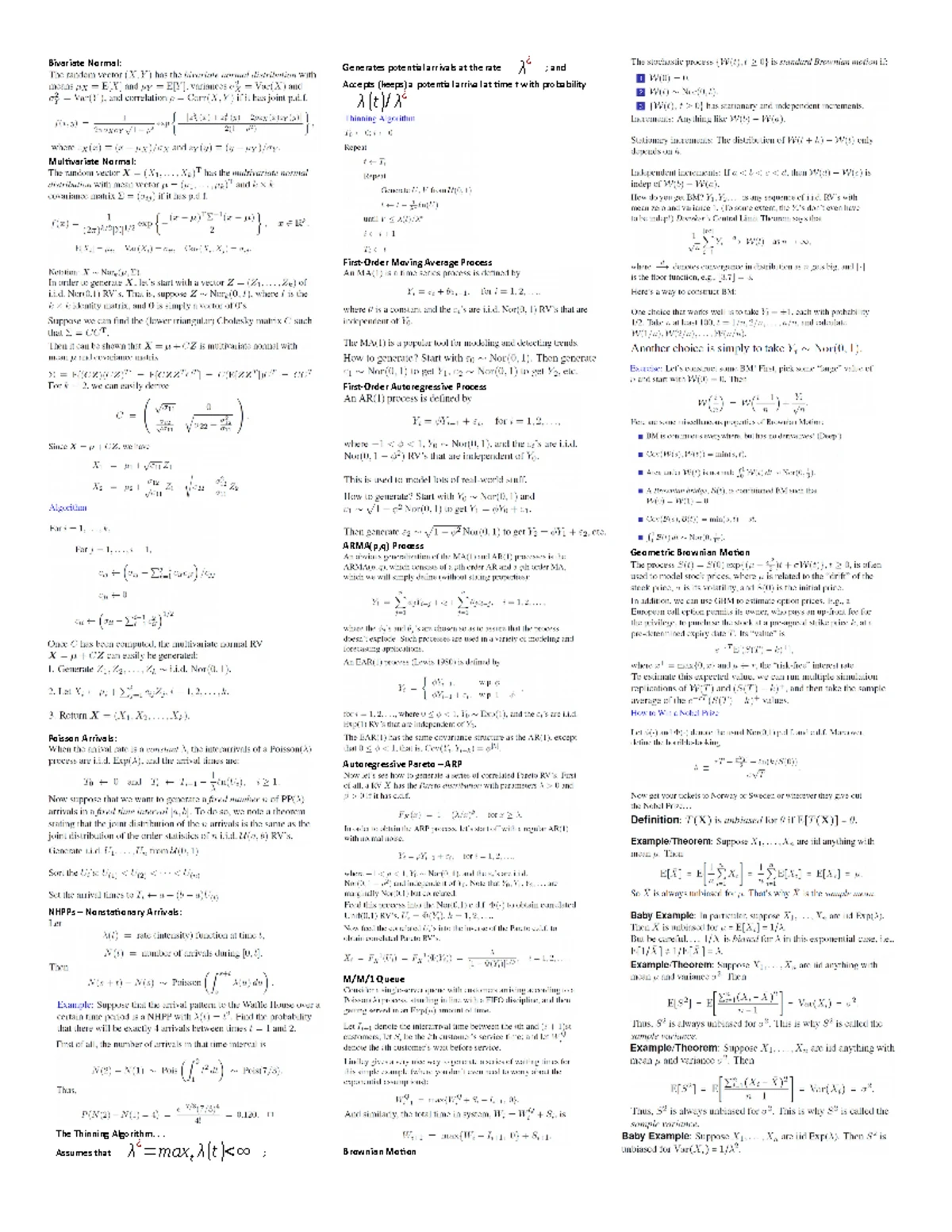 Week 9 Homework: Quiz on Input Modeling and Distributions - Studocu