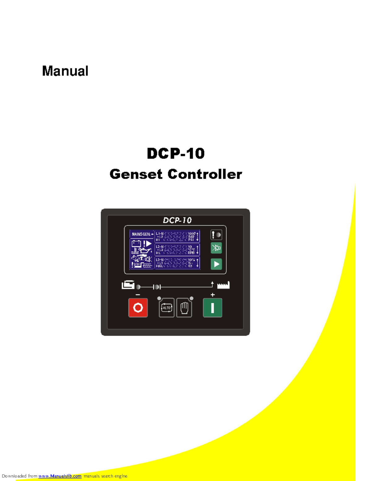 DCP-10 Genset Controller Manual: Operational Instructions & Safety ...