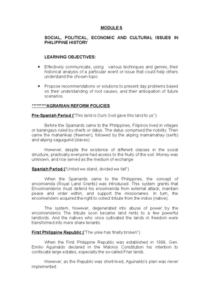 Module 1- Introduction to history - Subject: READINGS IN THE PHILIPPINE HISTORY Module 1 Date ...