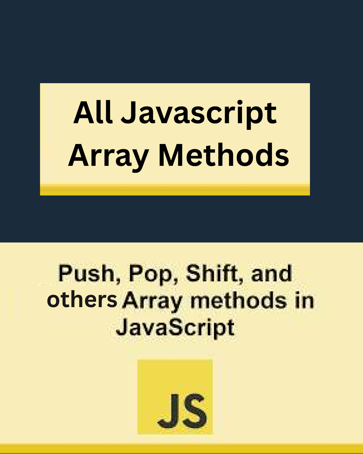 JavaScript Array Methods Overview: Push, Pop, Shift, and More (JS 1) - Studocu