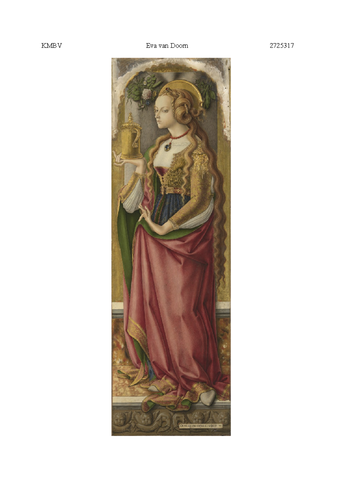 KMBV van Doorn - Eindopdracht: Maria Magdalena in Kunst & Mythologie ...