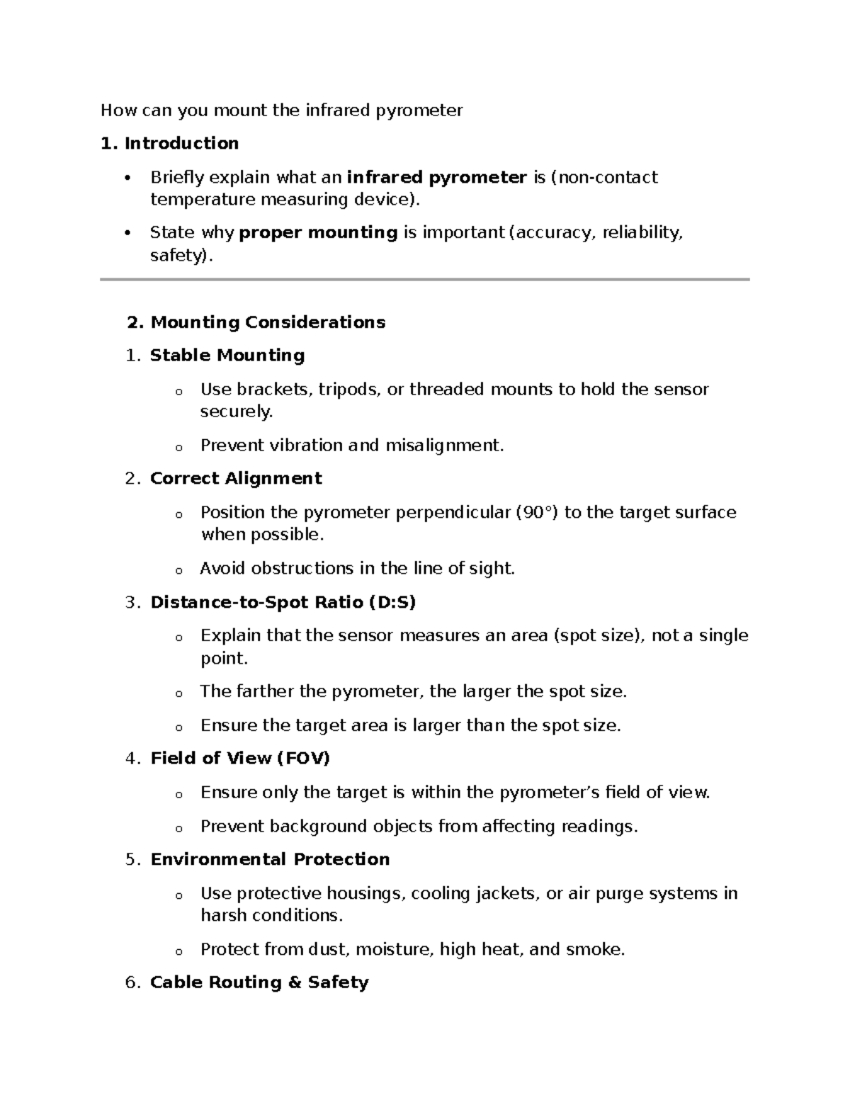 Infrared Pyrometer Mounting Guide: Key Considerations and Best ...