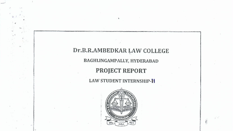 Internship - notes for LLB - Dr.B.R LAW COLLEGE BAGHLINGAMPALLY ...