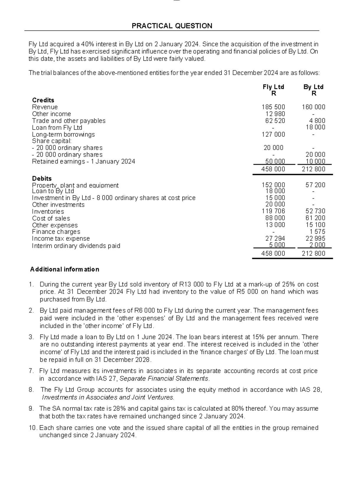 Practical Question: Fly Ltd Investment Analysis (Course Code: lOMoAR ...