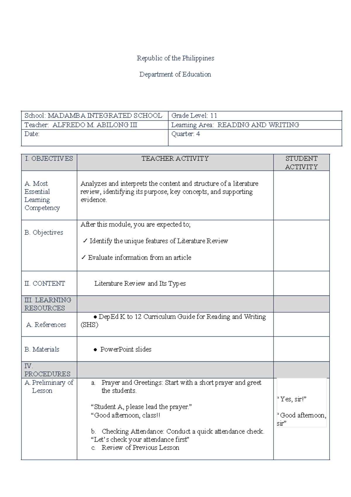 LPLiterature Review Final Exam Prep Notes for Grade 11 - Studocu