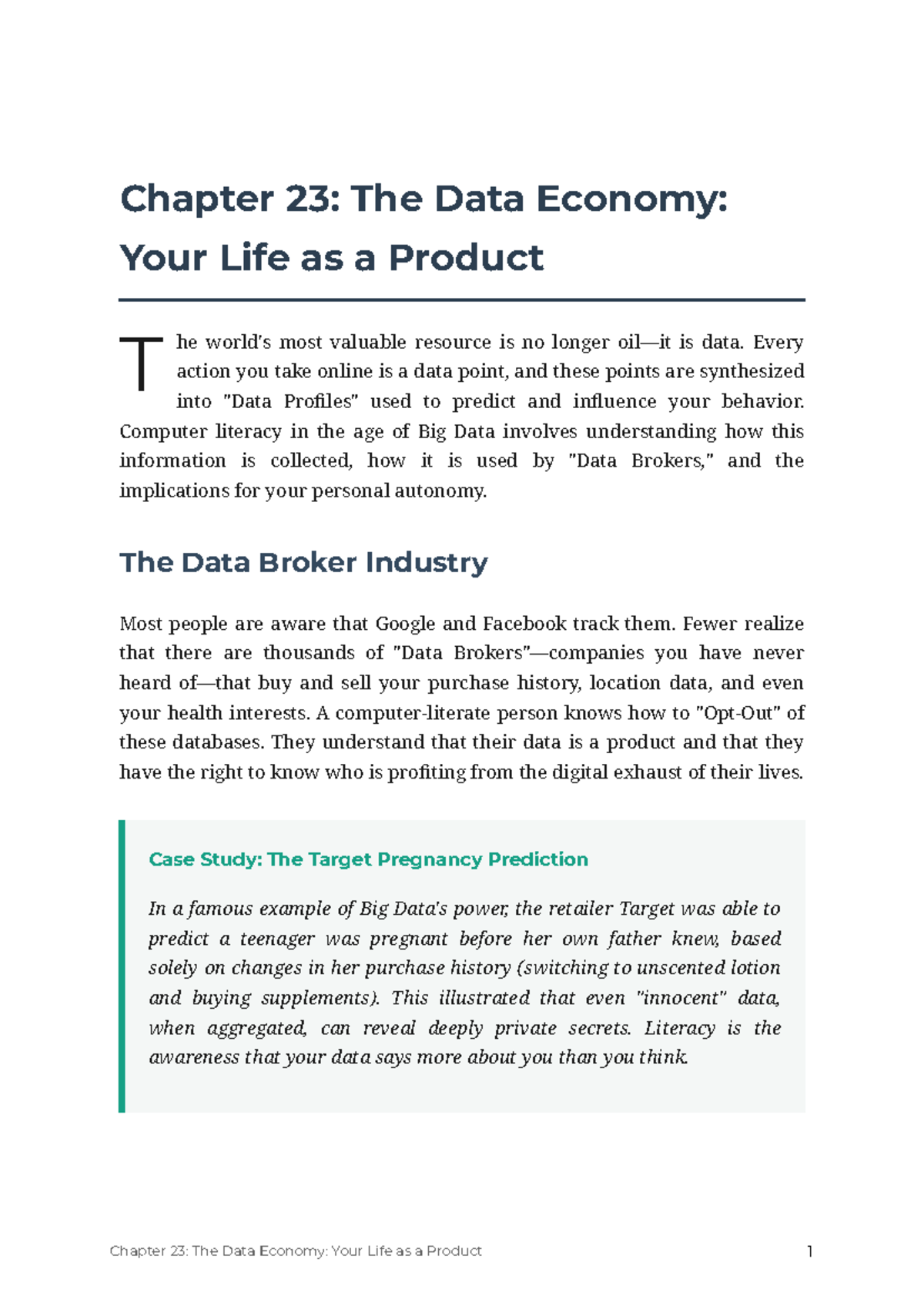 Chapter 23: The Data Economy - Understanding Your Digital Footprint ...