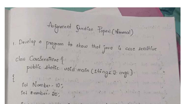 Oops Assignment 01 - Java Programming Exercises and Solutions - Studocu