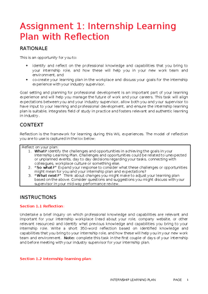 10410253 - Reflective Journal 1 - Reflective Journal 1 – Assignment 1 ...