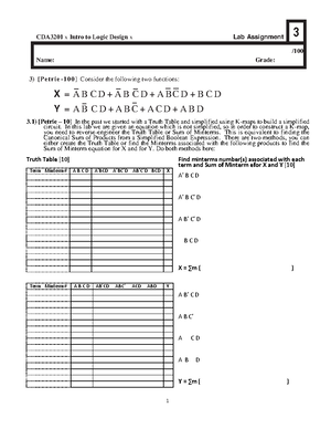 CDA3203 Lab2 Part2 Your Name - Lab 2-Part 2 Your First and Last name Date CDA3203 Computer Logic ...