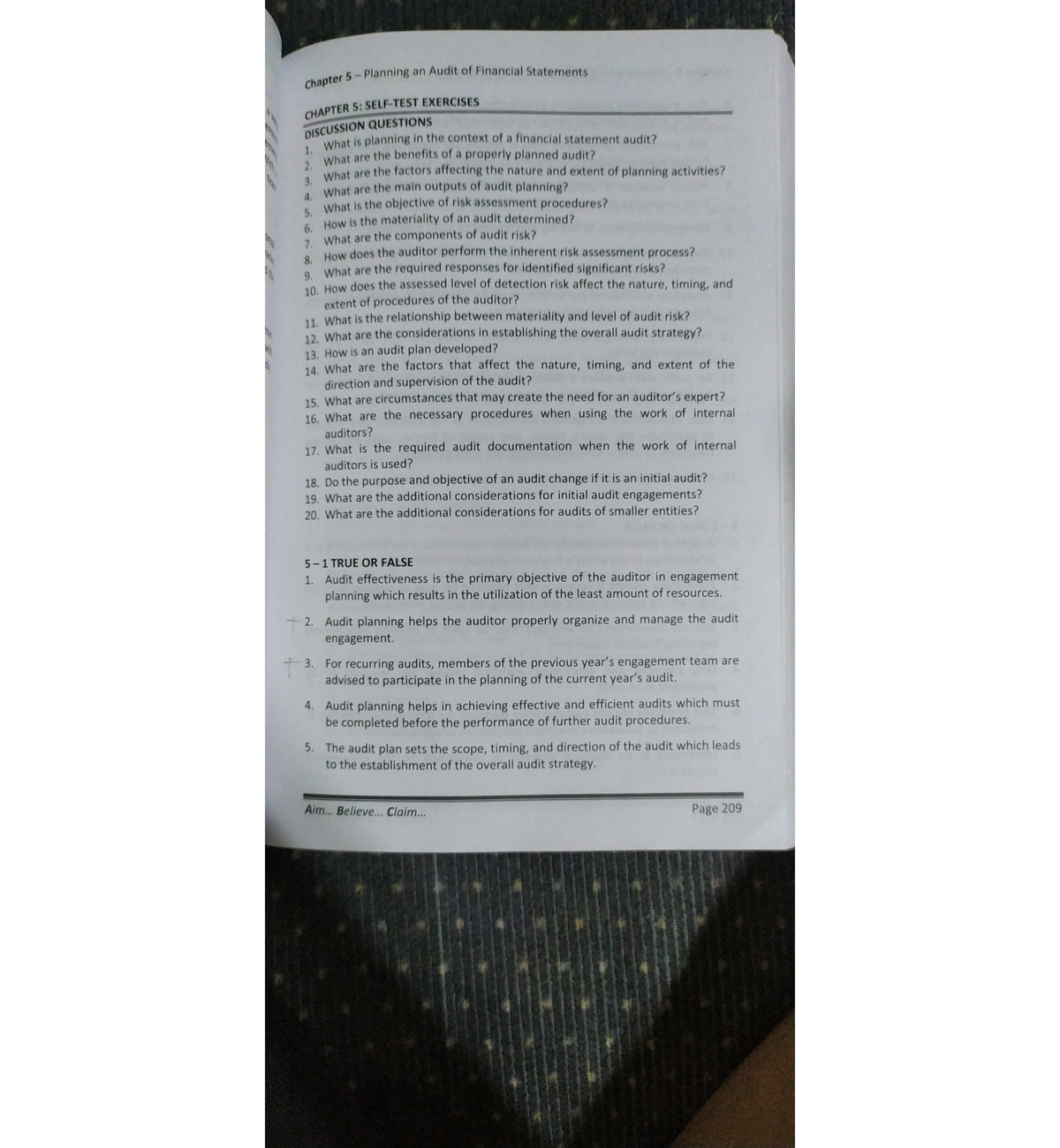 Answer Key for Chapter 5 AAP - Escala 2022 Edition - Studocu