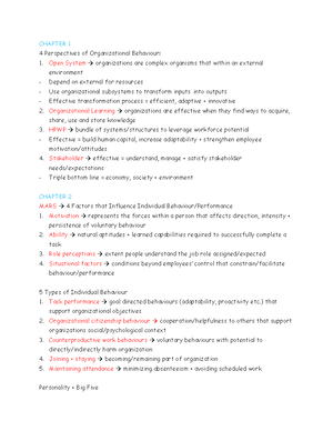 CHeat Sheet - CH7 Communication: sender must encode, receiver must ...