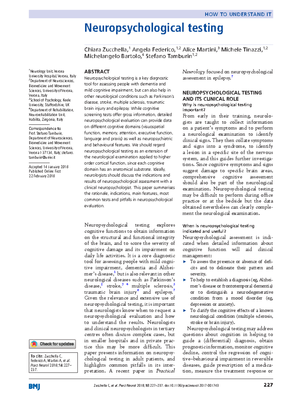 Neuropsychological Testing in Neurology: Essential Insights and Tools ...