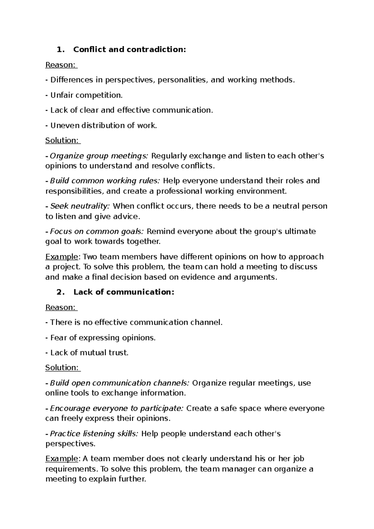 TA - Tatq: Strategies for Resolving Team Conflicts and Communication ...