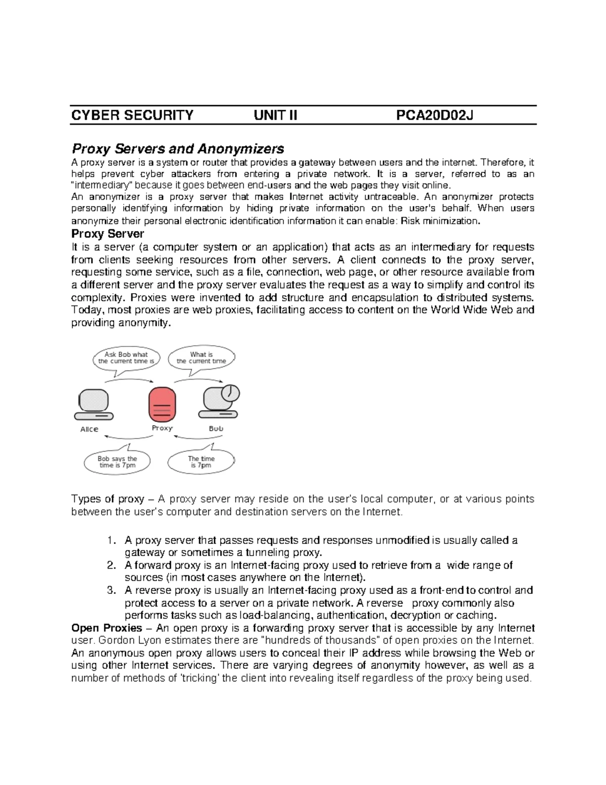 Cybersecurity UNIT5 PCA20D02J - UNIT- CYBER SECURITY: ORGANIZATIONAL ...