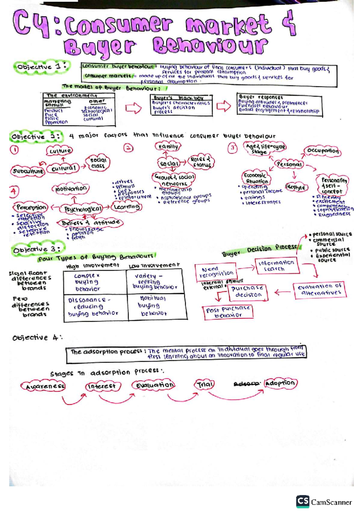 Cy: Consumer Market Buyer Behaviour - MIND Mapping Chapter 4 - Studocu
