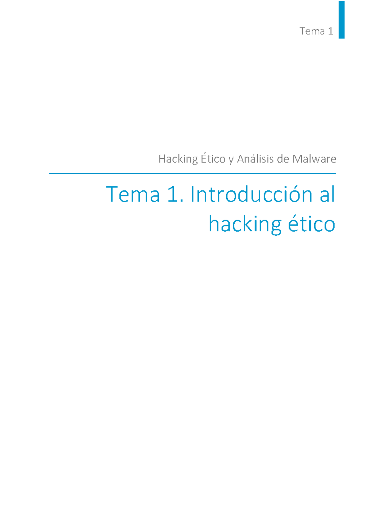UNIR Hacking Ético y Análisis de Malware: Introducción y Fases del ...