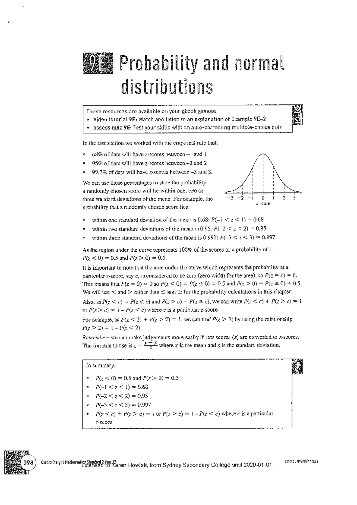 Probability & Normal Distribution Practice Sheet: Course Code 9E - Studocu