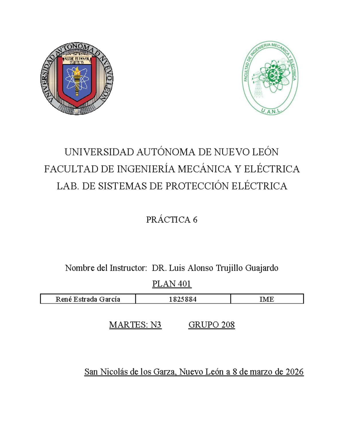 Práctica 6 LPRO - Sistemas De Protección Eléctrica Y Laboratorio ...