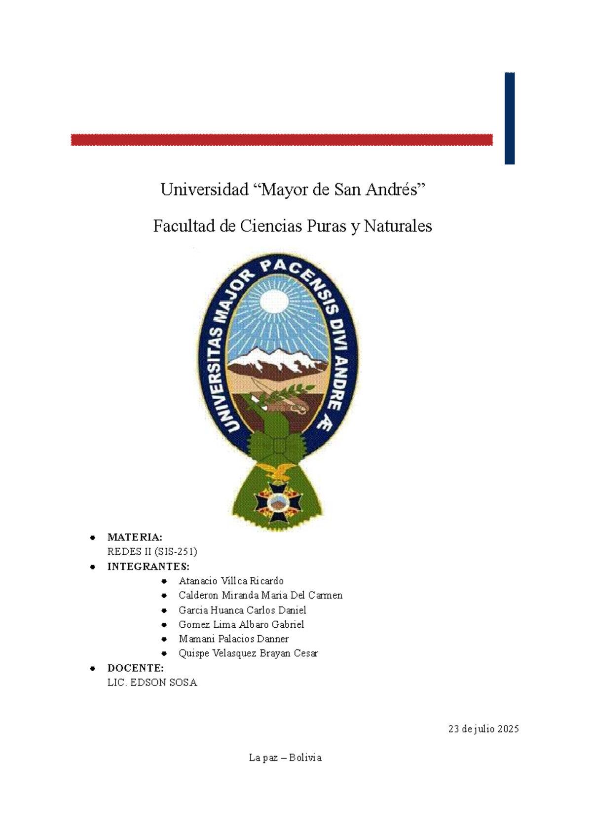 Redes II: Exposición sobre Redes Virtuales con Docker - 2025 - Studocu