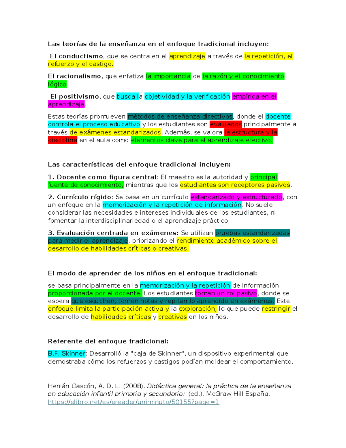 Las teorías de la enseñanza en el enfoque tradicional incluyen - Las ...