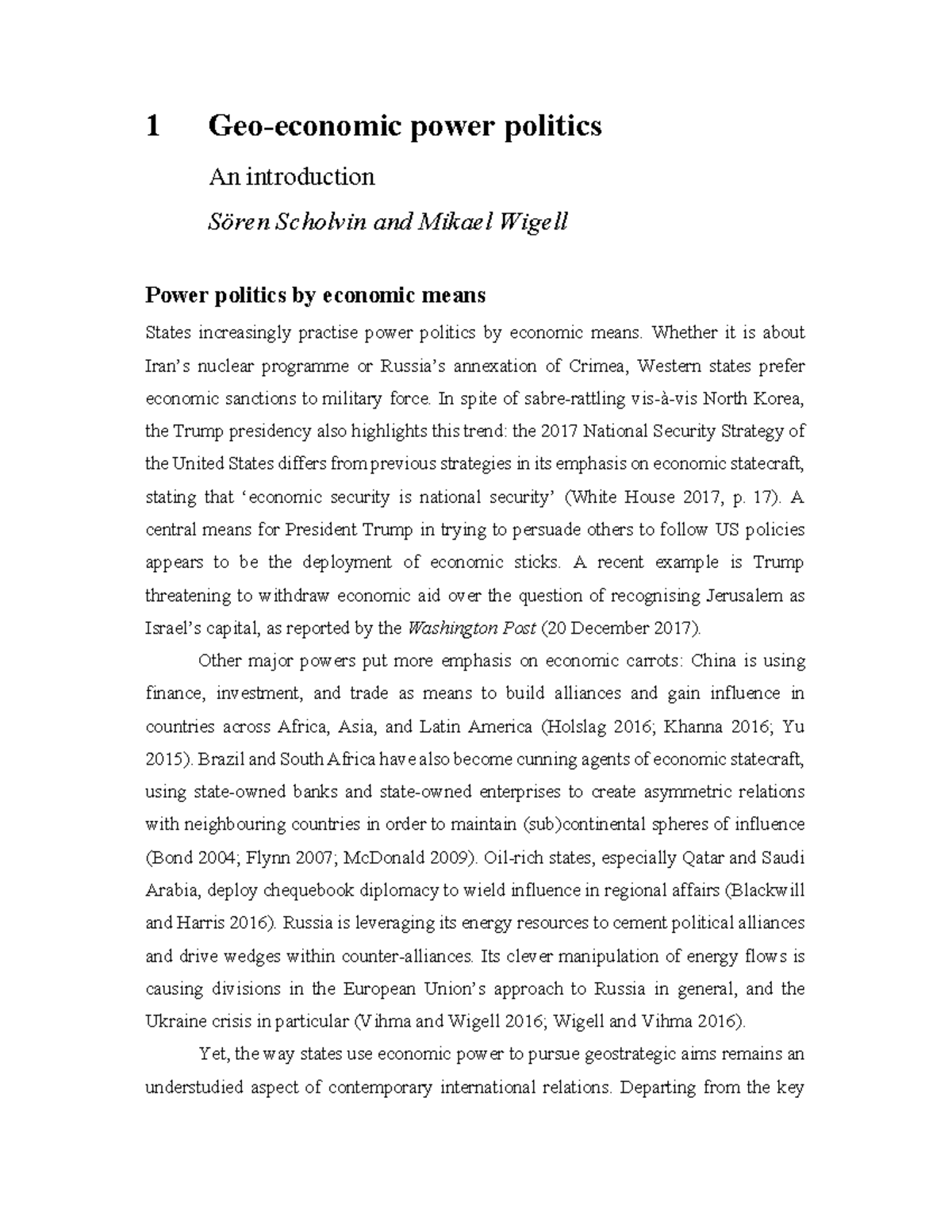 Global Geo Economics: Power Politics and Economic Statecraft Analysis ...