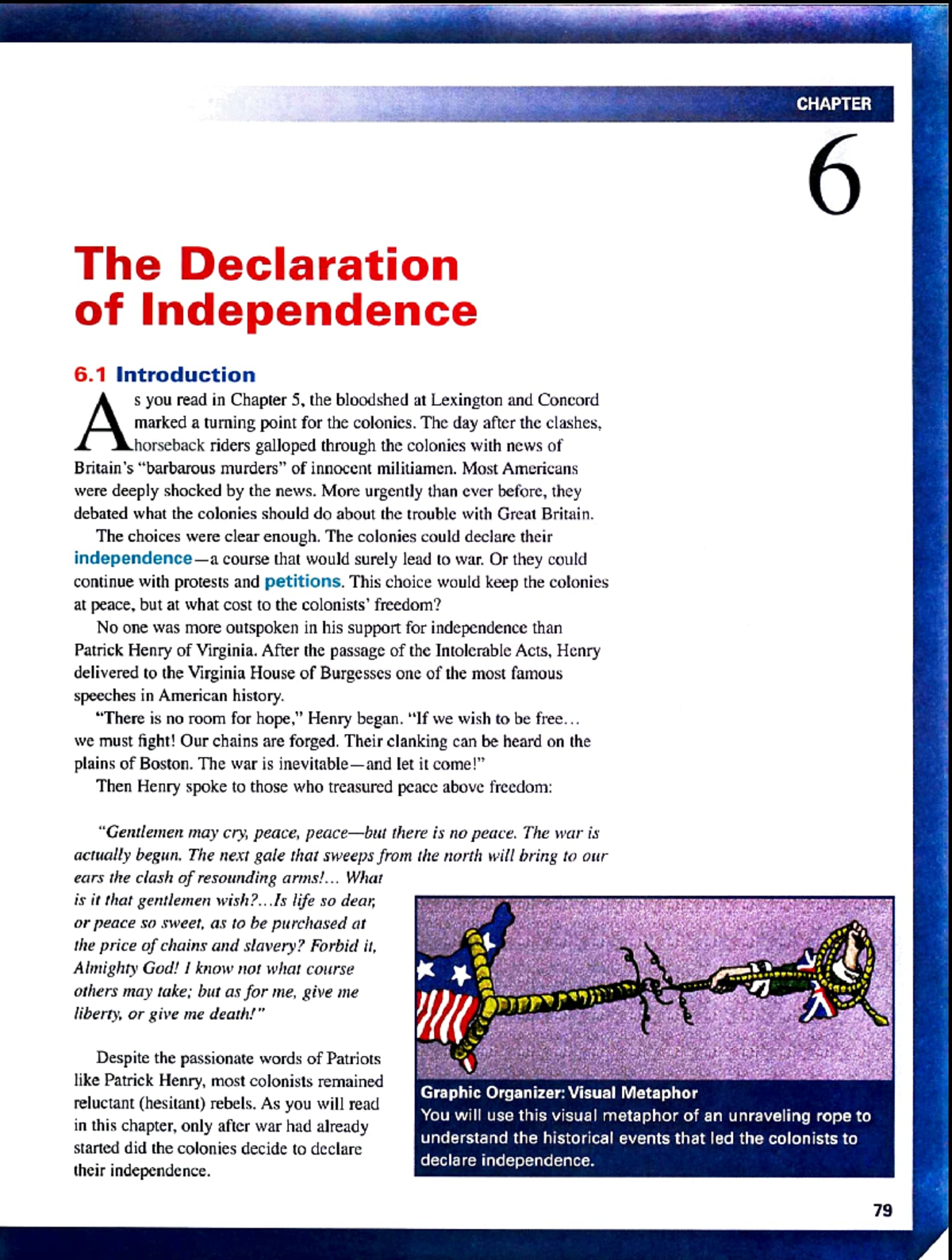 CHAPTER 6: The Declaration of Independence - Key Events & Figures - Studocu