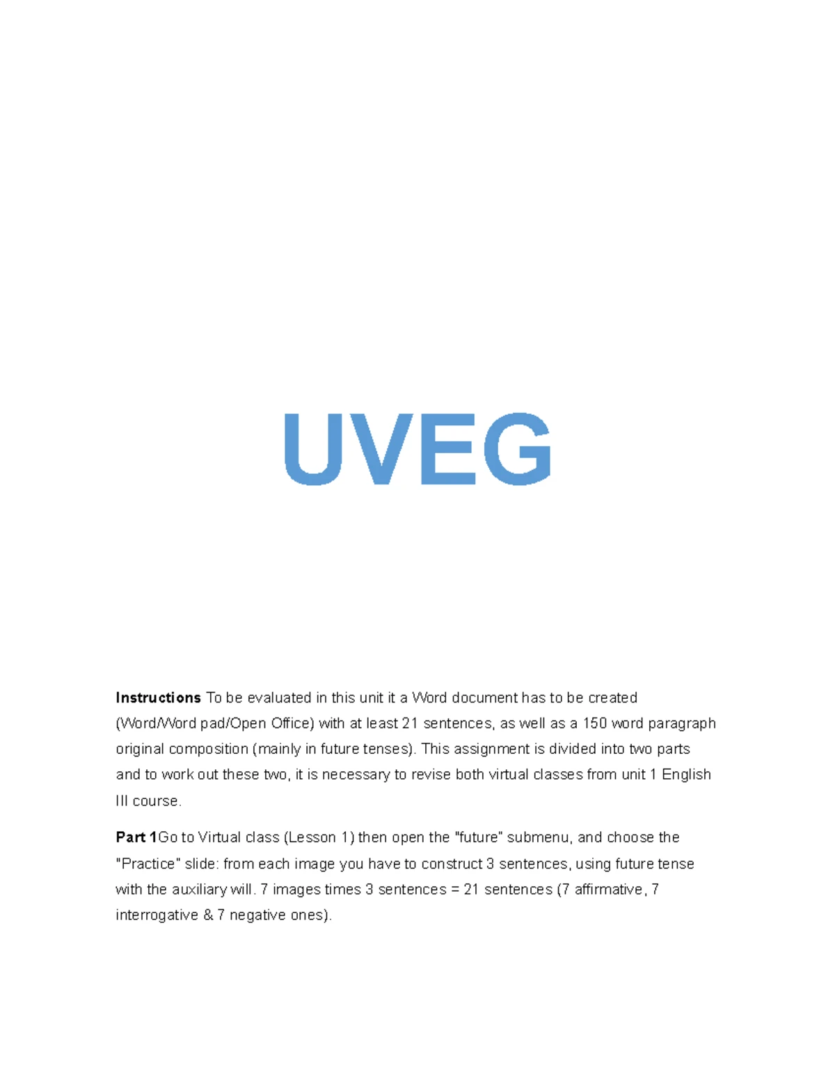 Assignment 2 Text File - STUDENT'S NAME: STUDENT'S ID NUMBER: CAREER: SUBJECT: Idioma Extranjero ...