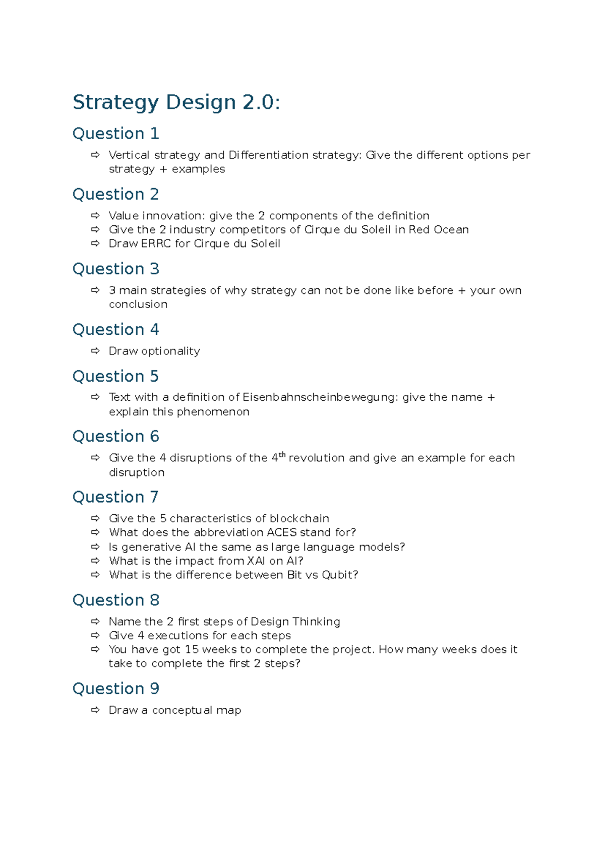Exam Questions for International Management (IM 2025) - Studocu