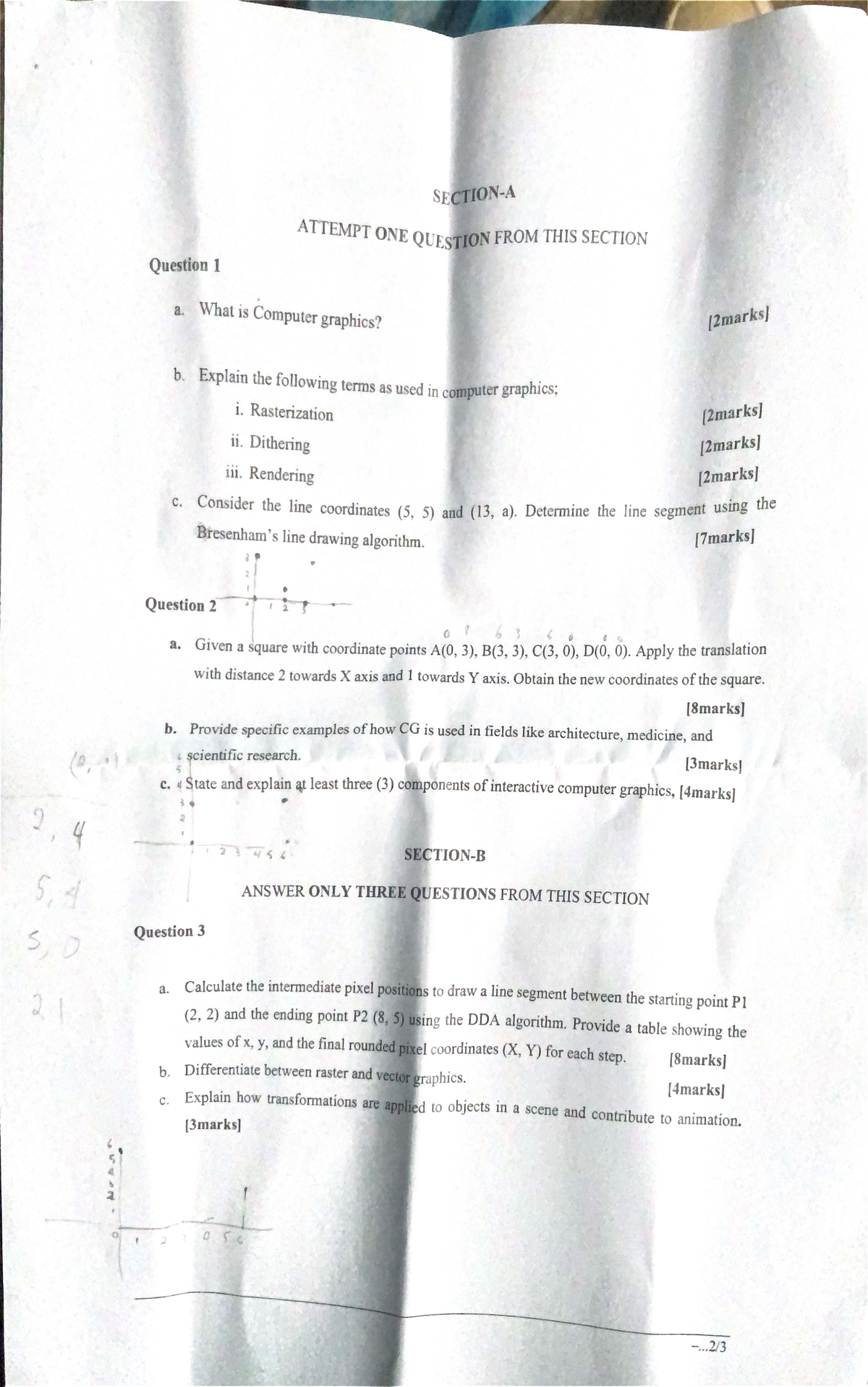 CSSD315 Computer Graphics: Key Concepts and Algorithms Explained - Studocu
