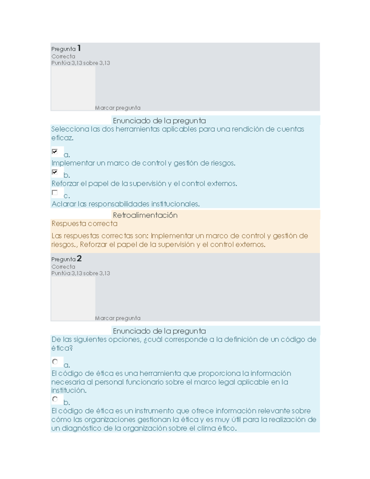 Modulo 2 - Ética: Preguntas y Respuestas Correctas - Studocu
