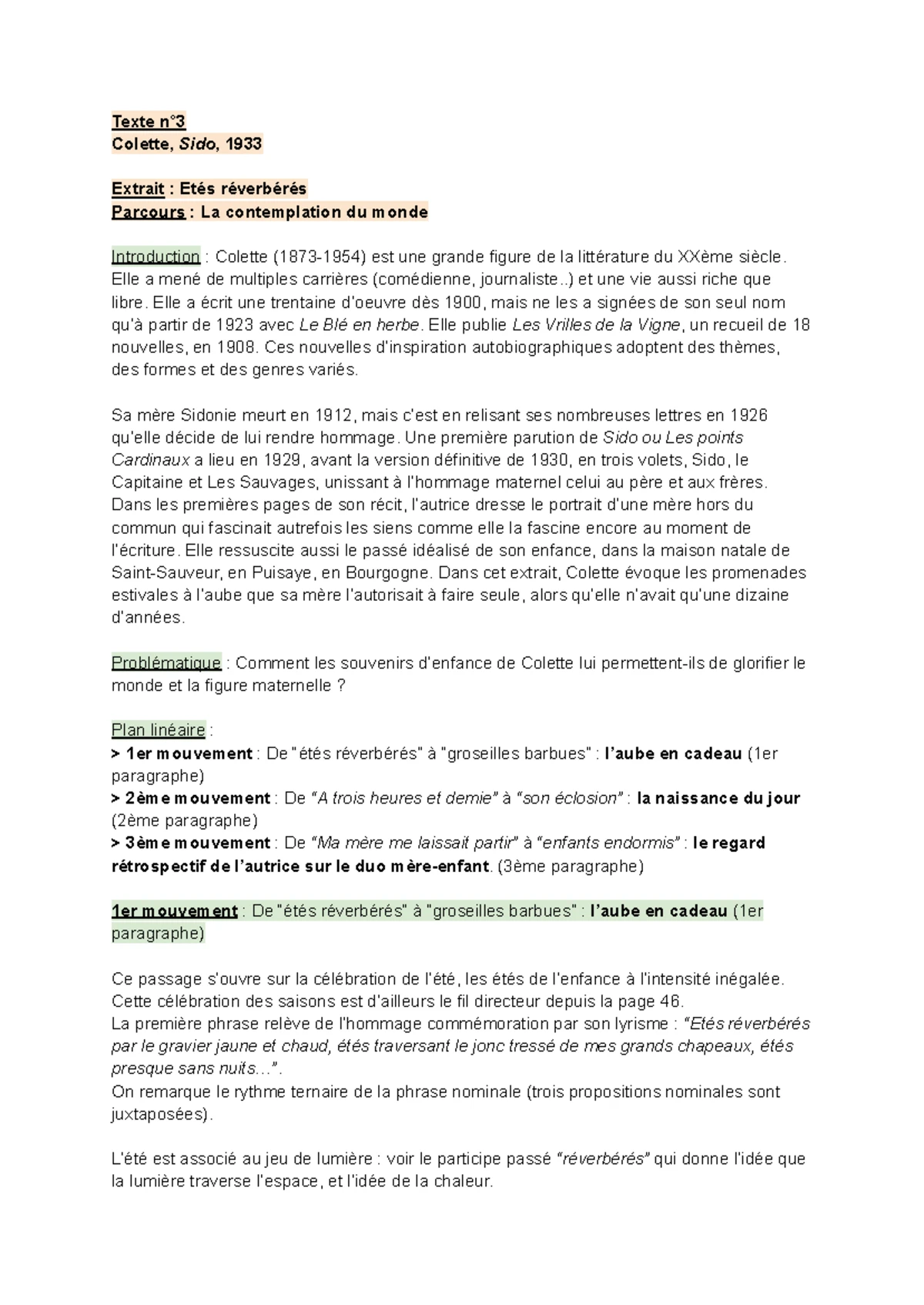 Analyse Linéaire de l'Exposition de "Pour un Oui ou Pour un Non ...