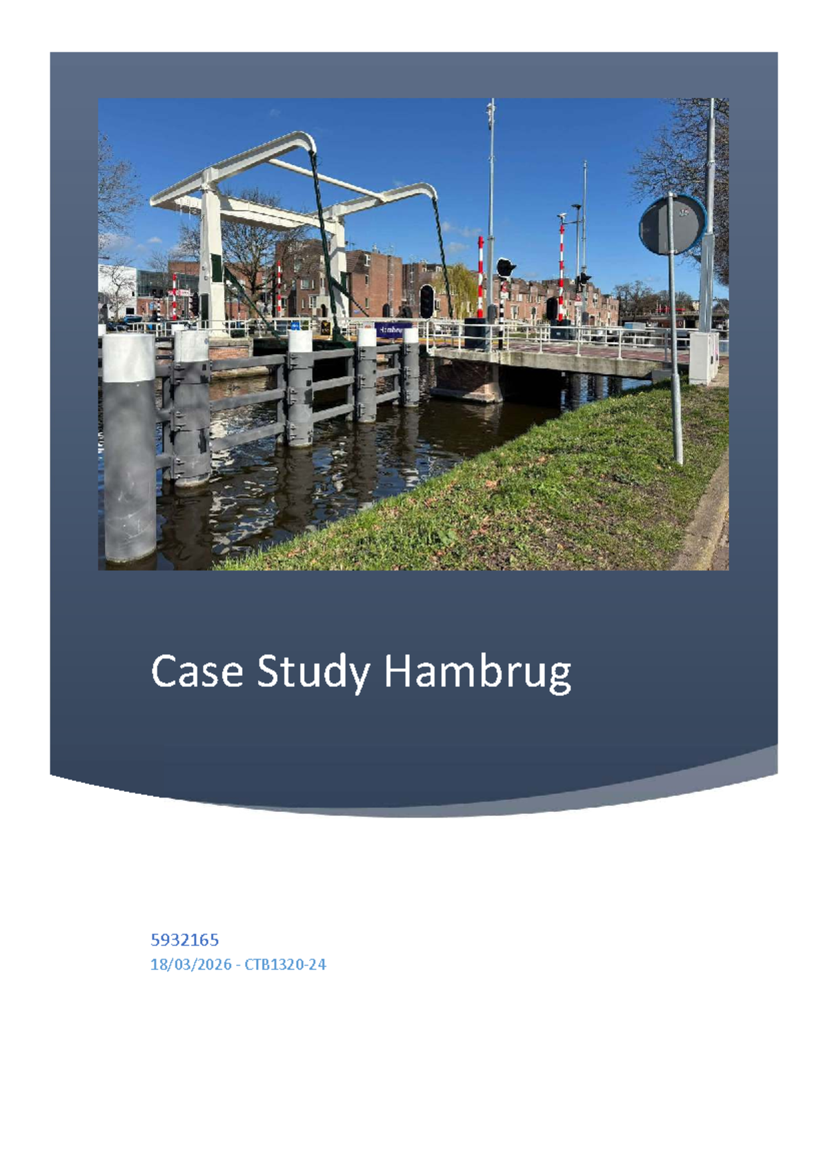 Case Study & Ethics: Environmental Impact of Hambrug 5932165 - Studeersnel