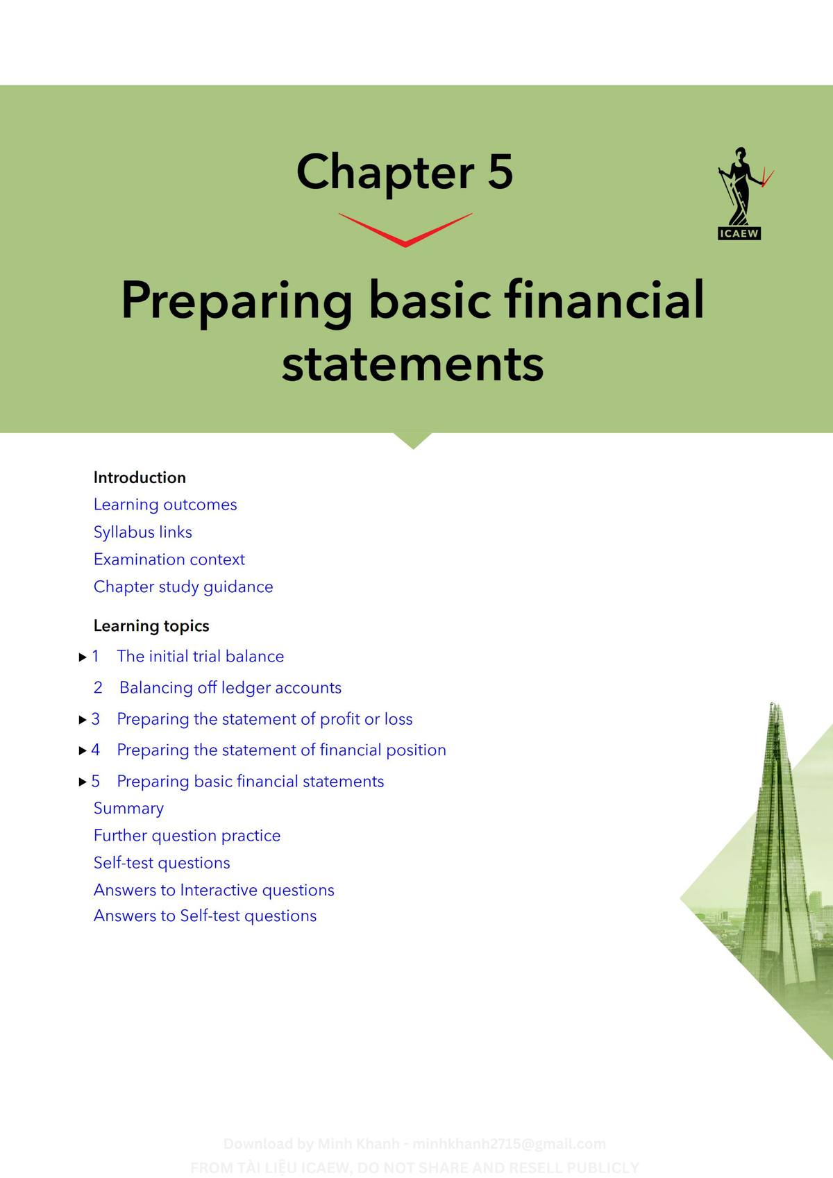 ACC5 - Chapter 5: Preparing Basic Financial Statements Guide - Studocu